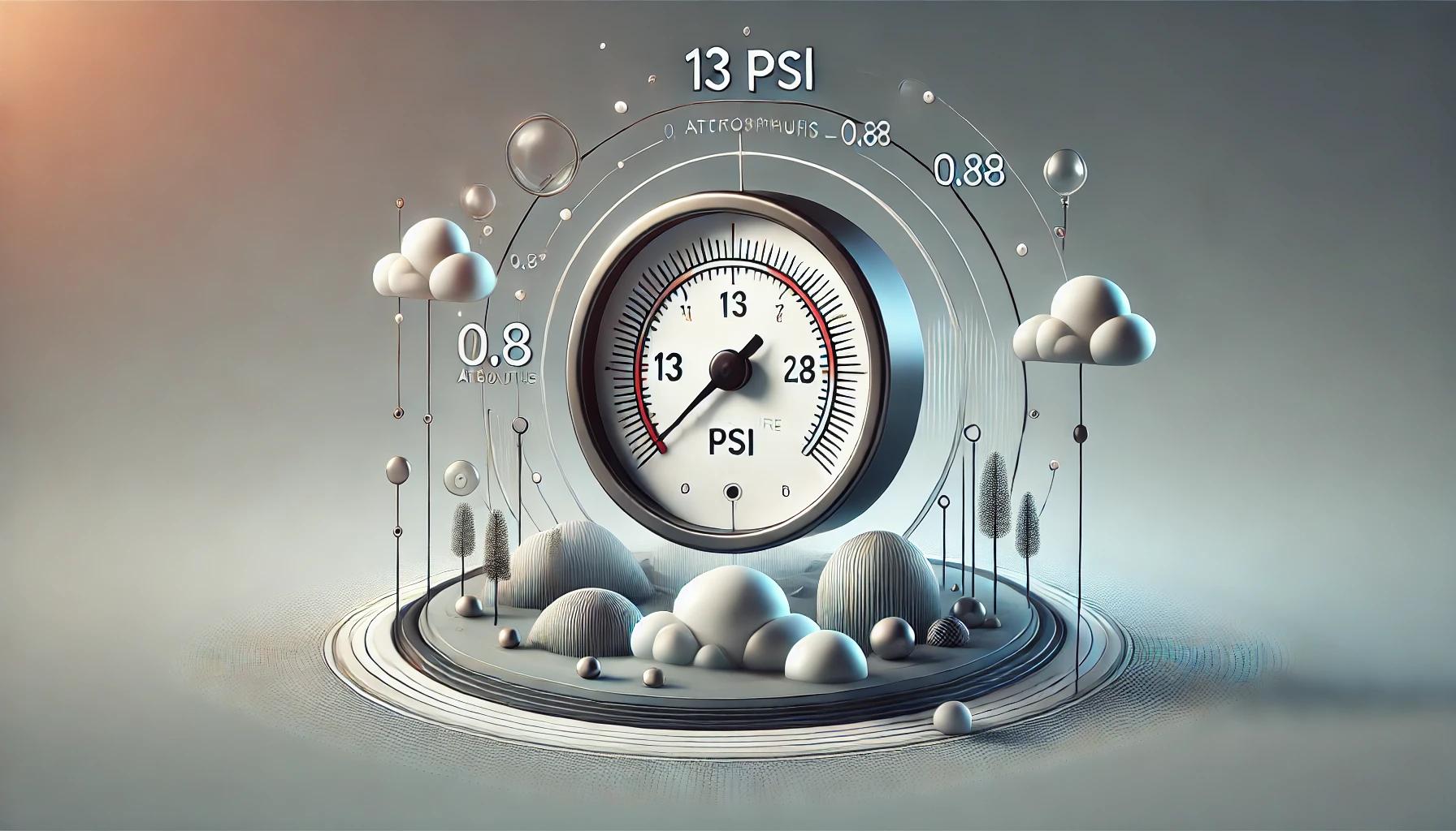 How Many Atmospheres is 13psi